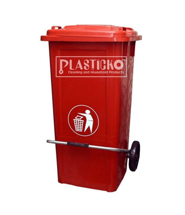 Wheeled Dustbin 240L | Outdoor Plastic Garbage Bin – PlastickoWheeled ...
